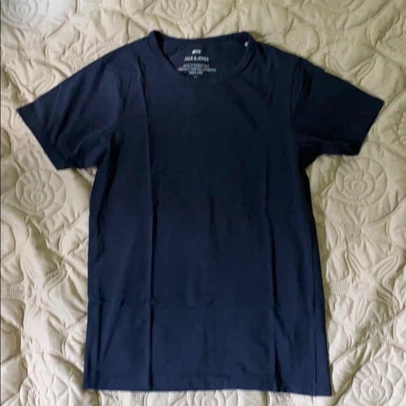 Jack and Jones | Shirts | Mens Jack Jones Plain Blue Tee Size Small ...